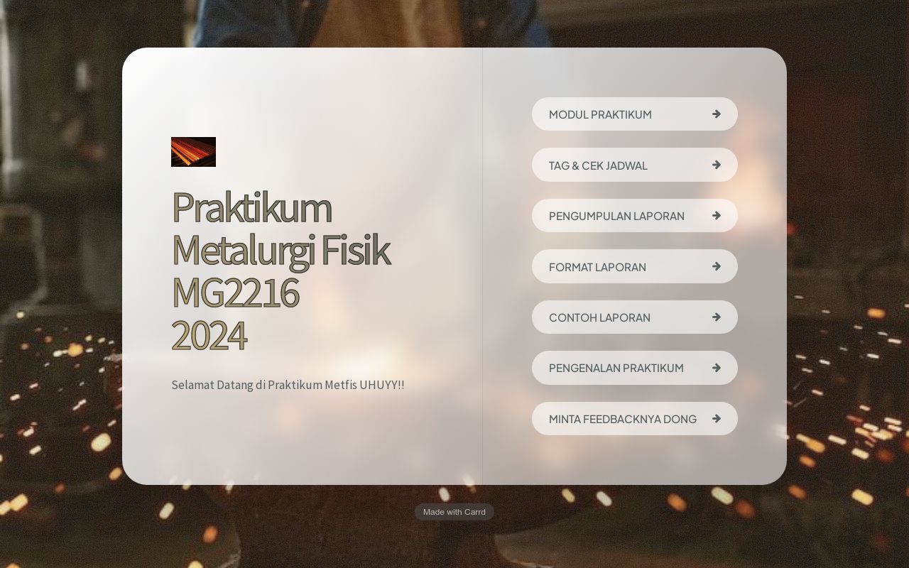 Praktikum Metfis 2024